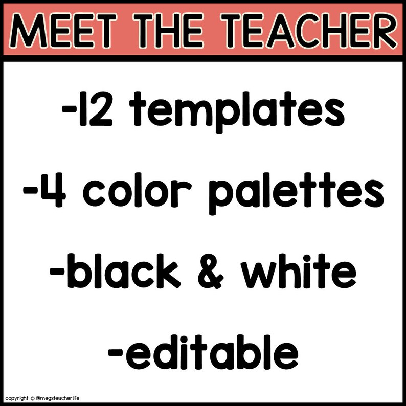 Editable Meet the Teacher Template | Back to School Flyer | Teacher ...