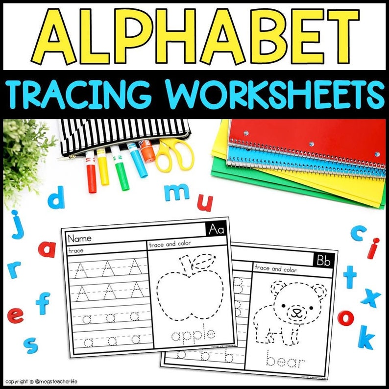 Letter Tracing Worksheets | Letter Recognition | Kindergarten ...