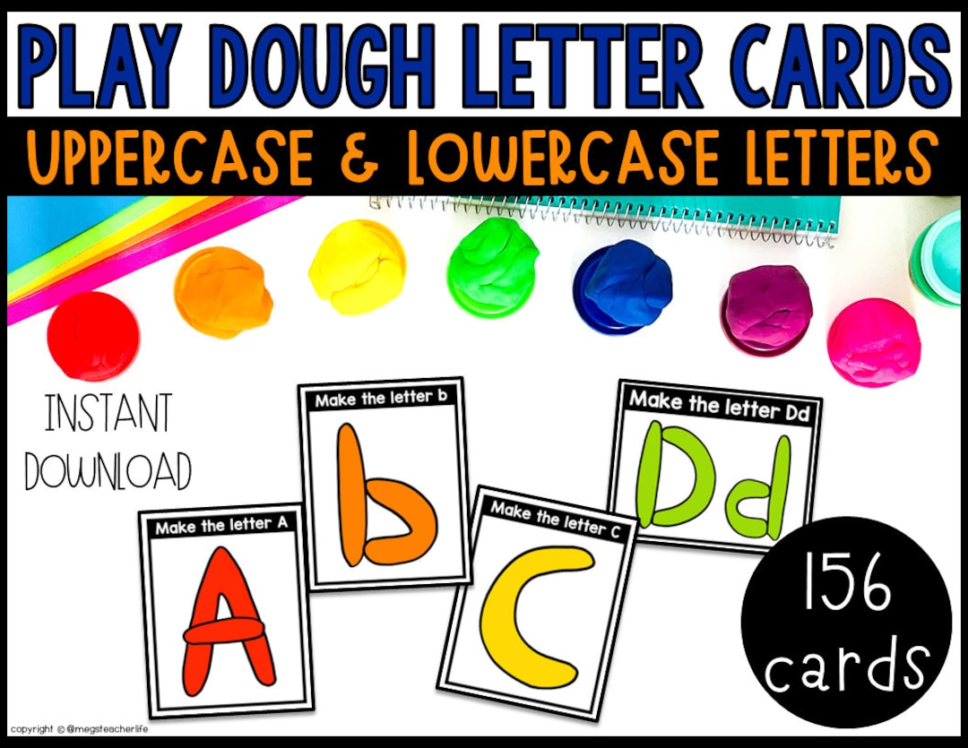 Letter Play Dough Mats - Printable Playdough Activity - Toddler ...
