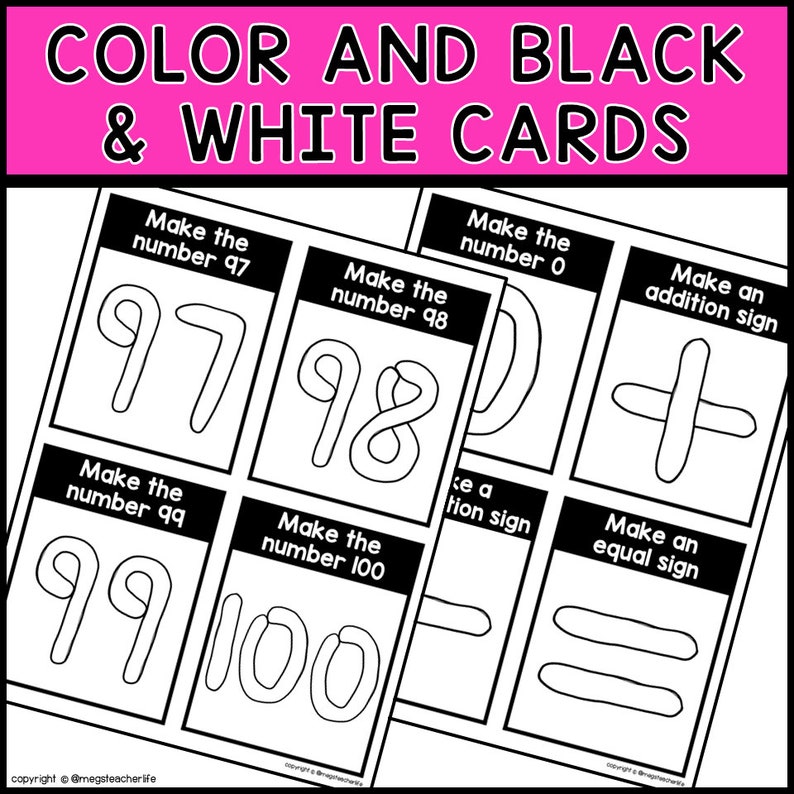 Number Play Dough Mats - Printable Playdough Activity - Toddler ...