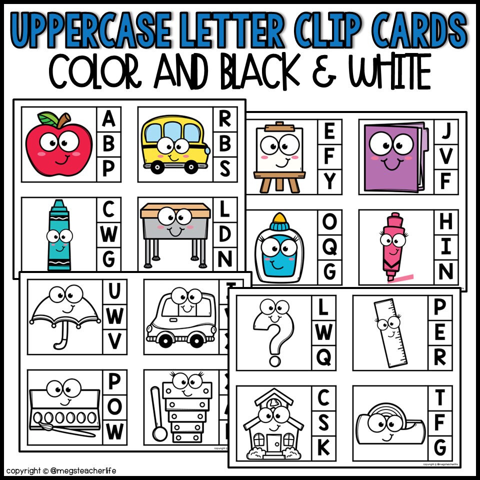 Kindergarten Beginning Letter Sound Task Cards | Write the Room ...