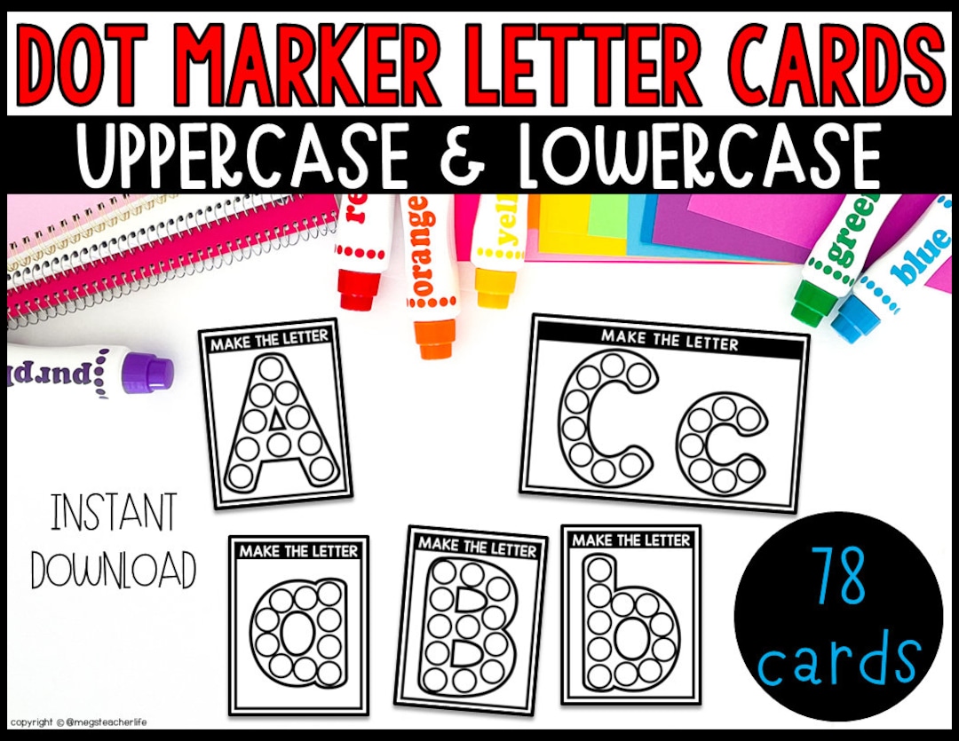 Alphabet Dot Markers Activities | Dot Marker Worksheets for Toddlers ...