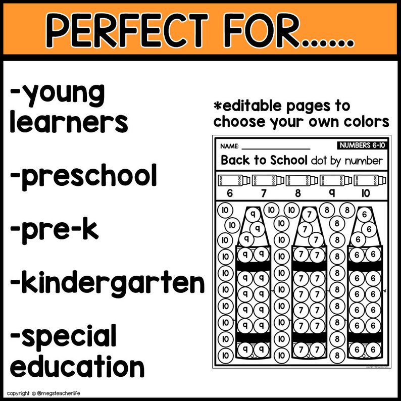 Color by Number Activity for Kindergarten | Dot Marker Worksheets for ...