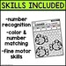 Summer Color by Number Activity for Preschool Dot Marker Worksheets for ...