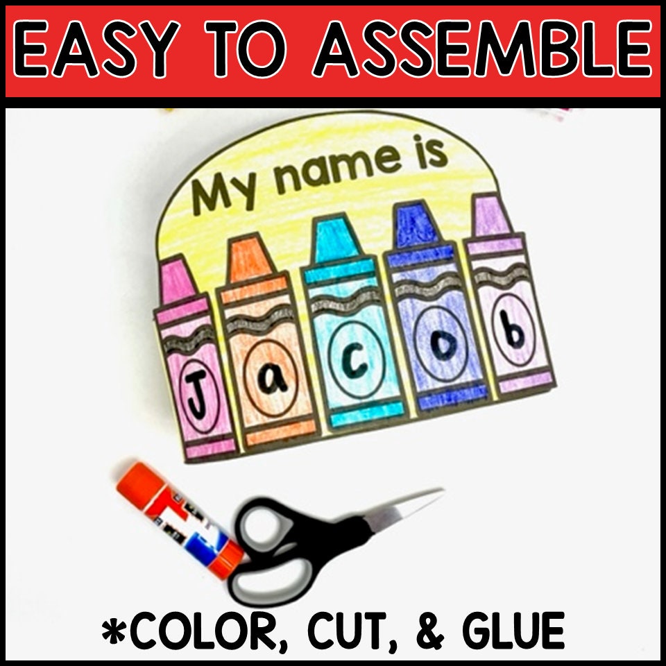 Preschool Name Activity Name Crown Personalized Name Craft Custom Name ...