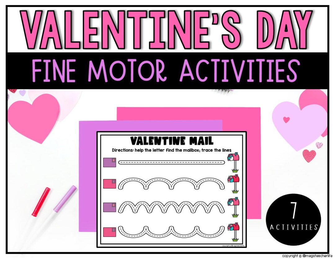 Valentine's Day Fine Motor Activities | Preschool | Kindergarten | Pre ...