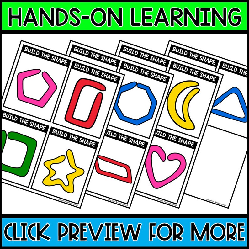 Shapes Play Dough Mats - Printable Playdough Activity - Toddler ...