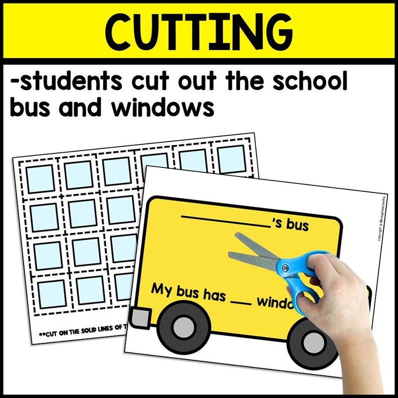 Kindergarten Counting Activity | Bus Craft | Kindergarten Craft ...