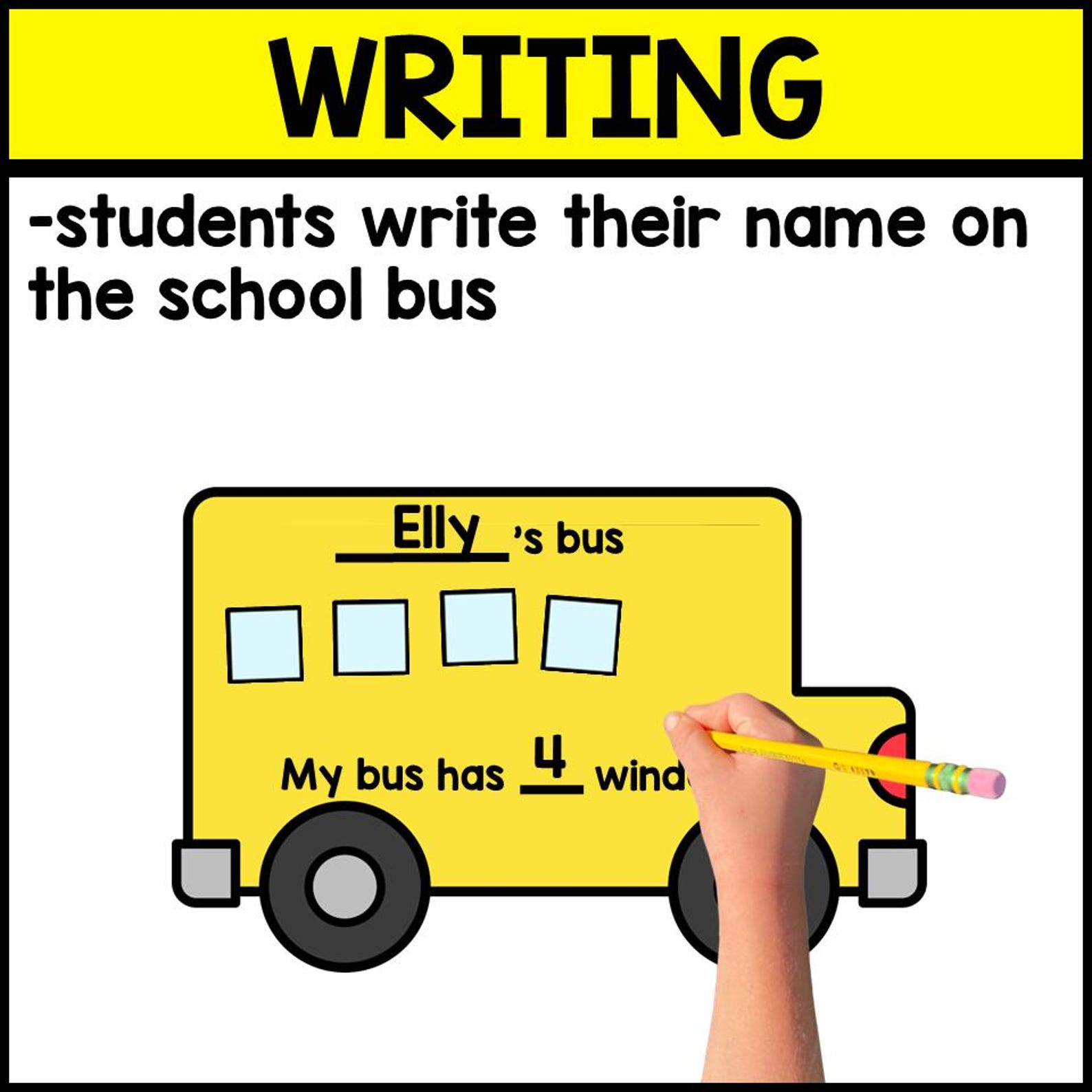 Kindergarten Counting Activity | Bus Craft | Kindergarten Craft ...