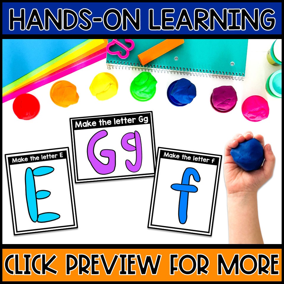 Letter Play Dough Mats - Printable Playdough Activity - Toddler ...