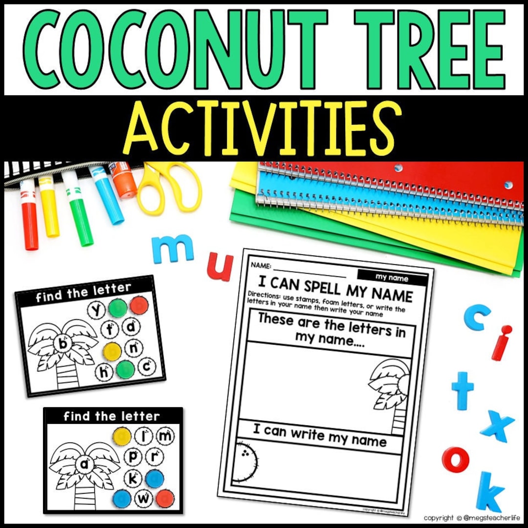 Chicka Chicka Boom Boom Activities | Coconut Tree | Preschool ...