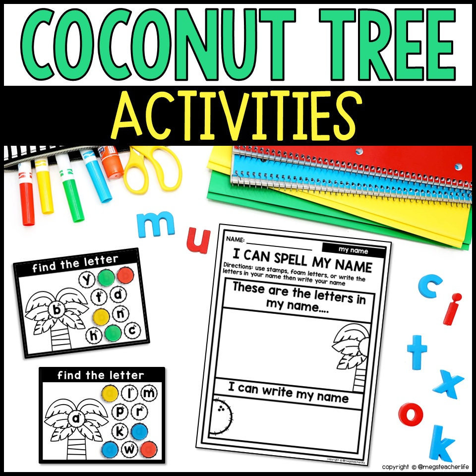 Chicka Chicka Boom Boom Activities | Coconut Tree | Preschool ...