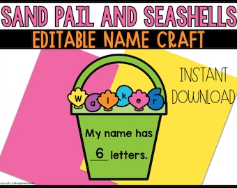 Preschool Name Activity | Name Craft | Personalized Name Craft | Custom ...