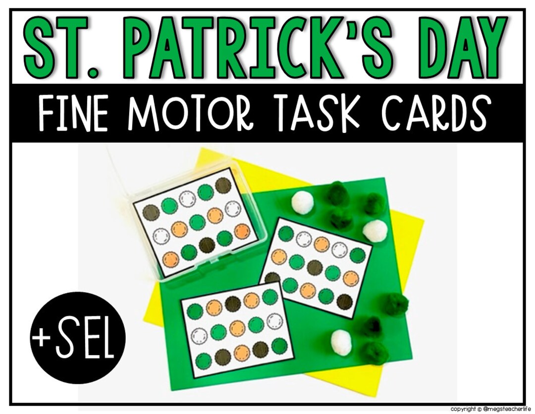 St. Patrick's Day Fine Motor Activities | Preschool | Kindergarten ...