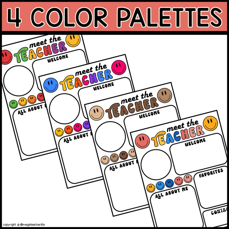 Editable Meet the Teacher Template | Back to School Flyer | Teacher ...