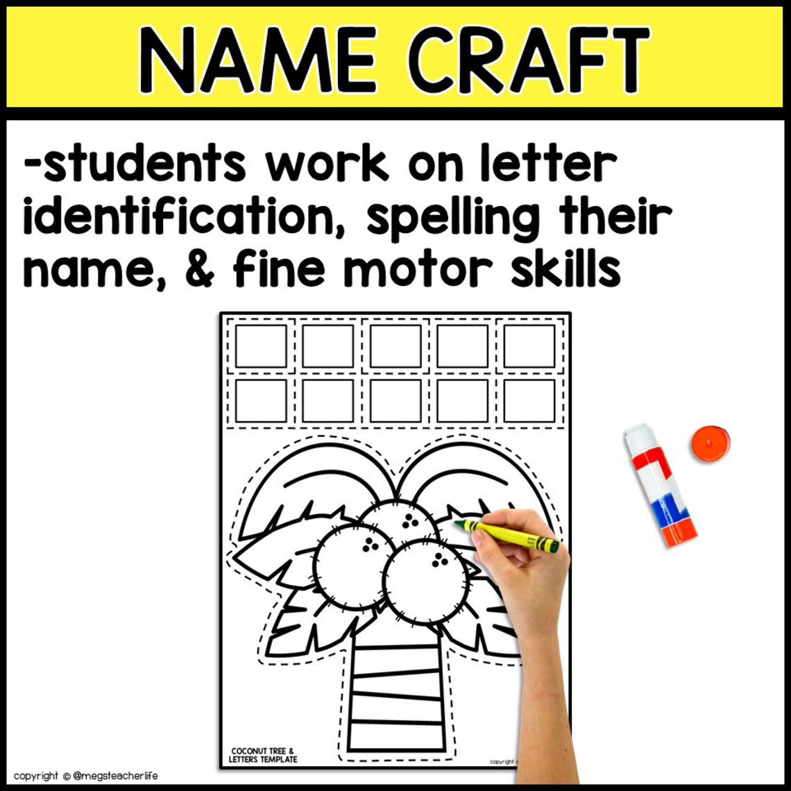 Chicka Chicka Boom Boom Activities Coconut Tree Preschool Kindergarten ...