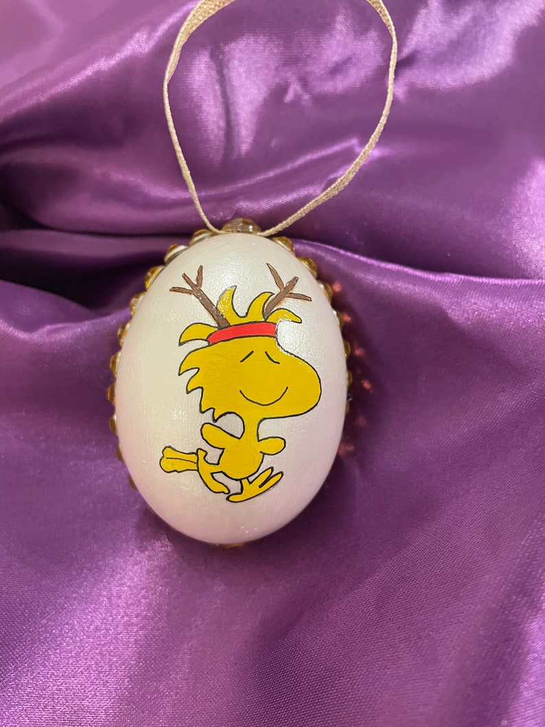Charlie Brown Christmas Hand Painted Real Egg Ornament, Peanuts ...