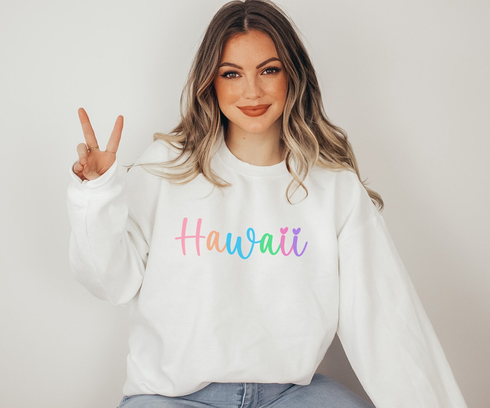 Hawaii Sweatshirt Hawaii Crewneck Hawaii Gifts Beachy - Etsy