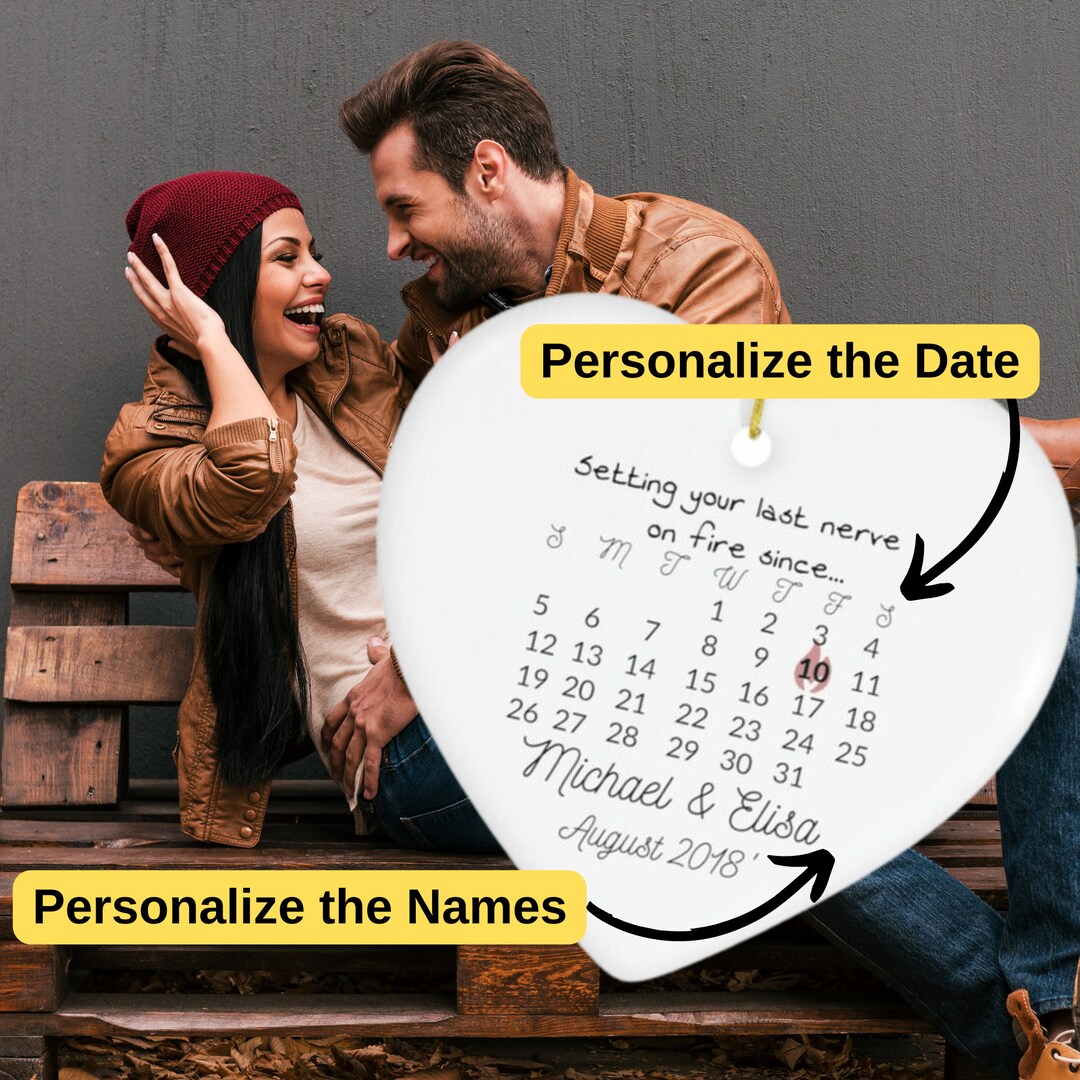 Personalized Ceramic Ornament, Funny Anniversary Gift - Etsy