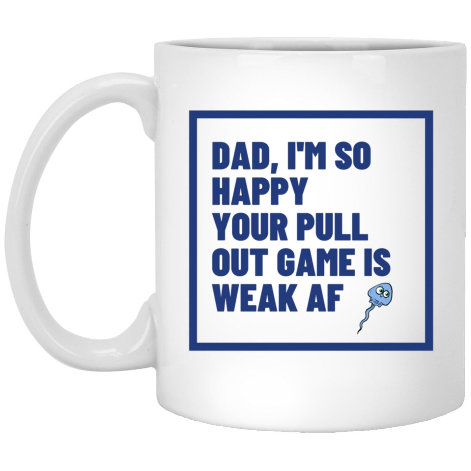 Funny Dad Mug | Weak AF Blue, Father's Day Gift - Etsy