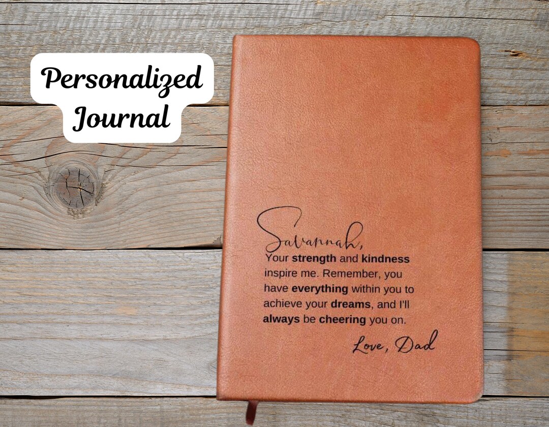 Personalized Journal for Daughter, Beautiful Leather Journal With ...