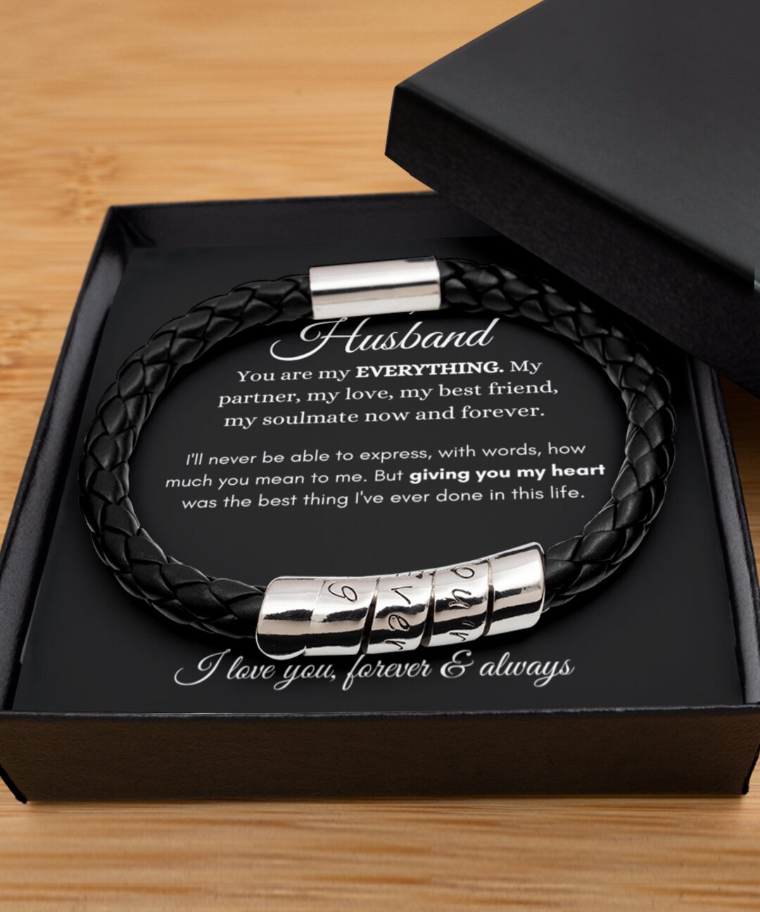 You Are My Everything Bracelet, to My Husband Gift, 1st Anniversary ...