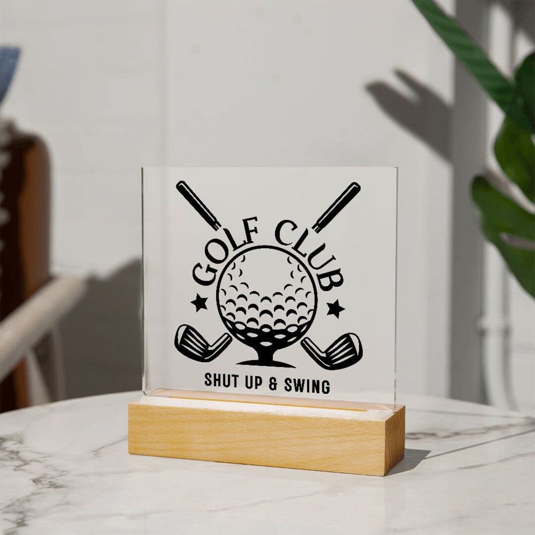 Funny Golf Club Acrylic Plaque, LED Golf Sign, Gift for Golfers - Etsy