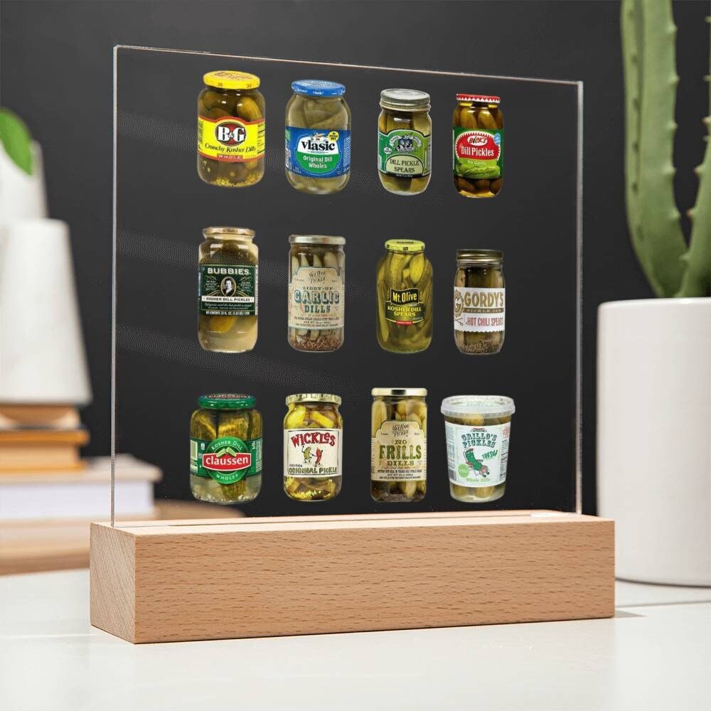 I Love Pickles Acrylic Plaque, Funny Canned Pickles Sign,pickle Lovers ...