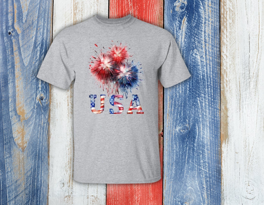 USA Flag Tshirt, American Flag Letters Tshirt, Merica Shirt, Memorial ...