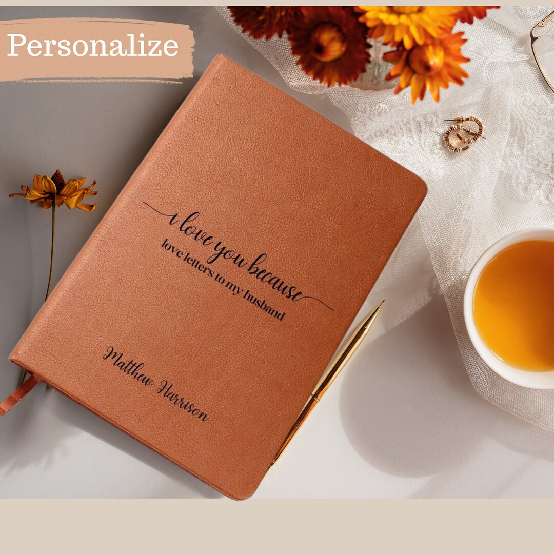 I Love You Because Personalized Journal for Significant Other, Vow ...