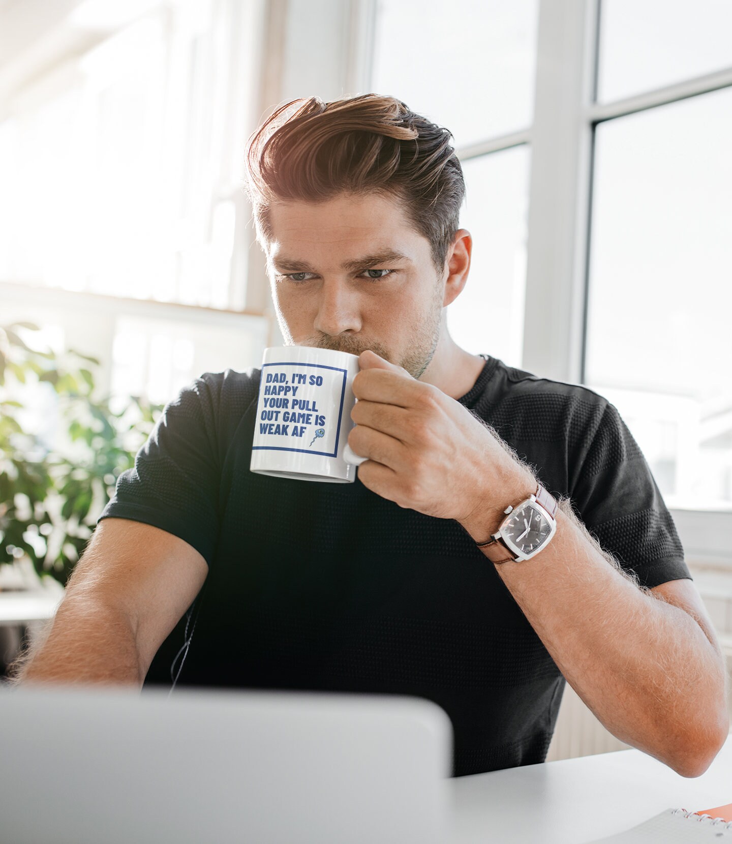 Funny Dad Mug | Weak AF Blue, Father's Day Gift - Etsy