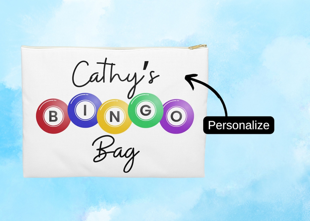 Personalized Simple Bingo Accessory Pouchbingo Lover Gift, Dauber Bag ...
