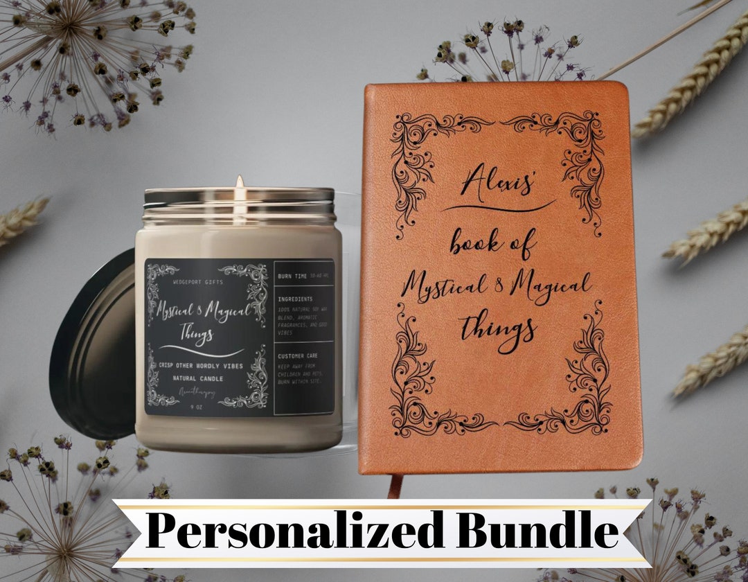 Personalized Mystical and Magical Bundle With Scented Candle & Journal ...