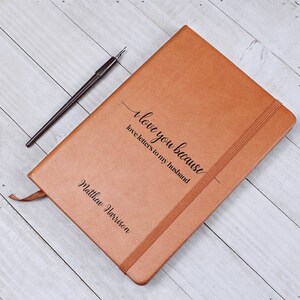 I Love You Because Personalized Journal for Significant Other, Vow ...