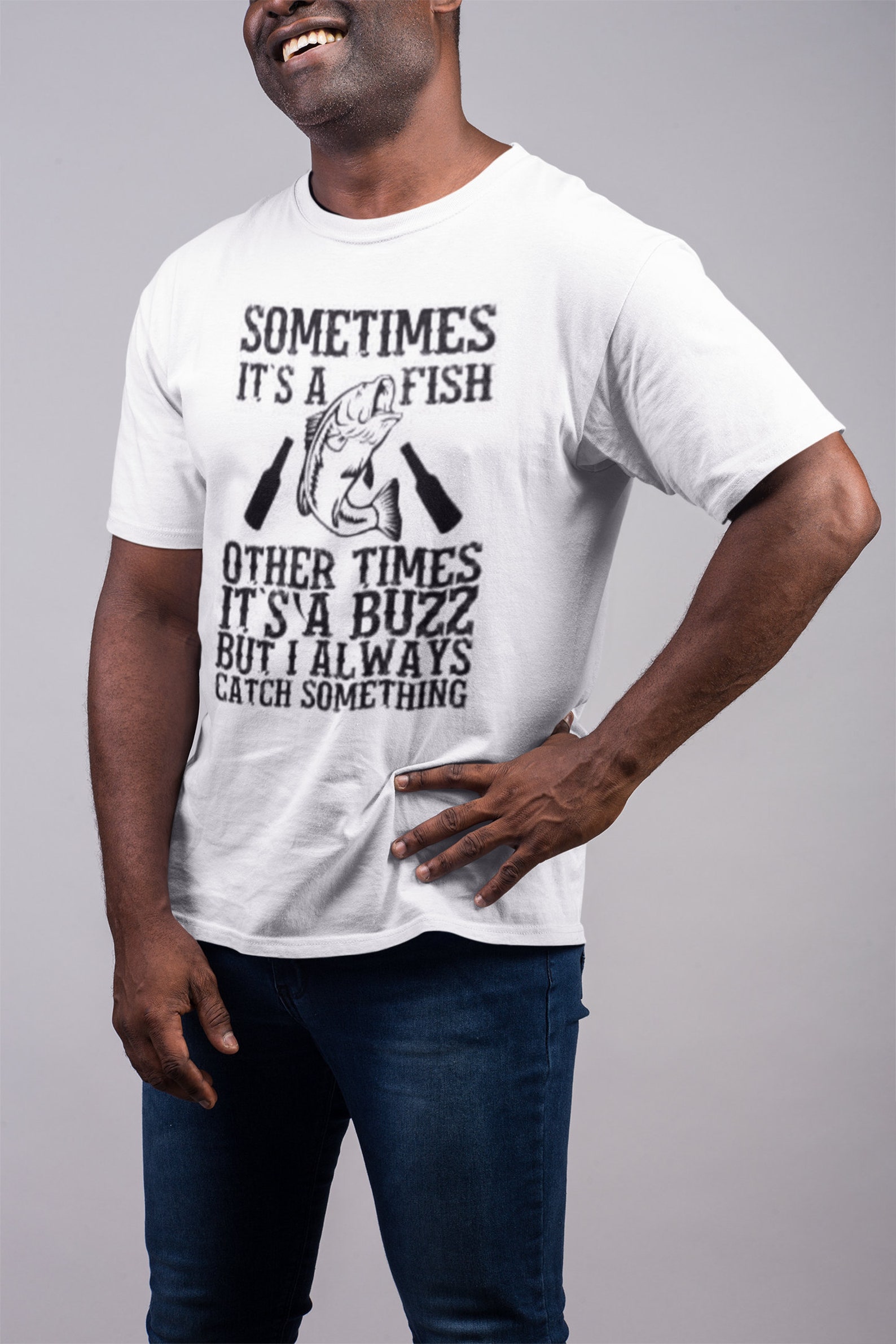 Sometimes It's A Fish Shirt, Funny Fishermen Tee, Cool Fishing Dad ...