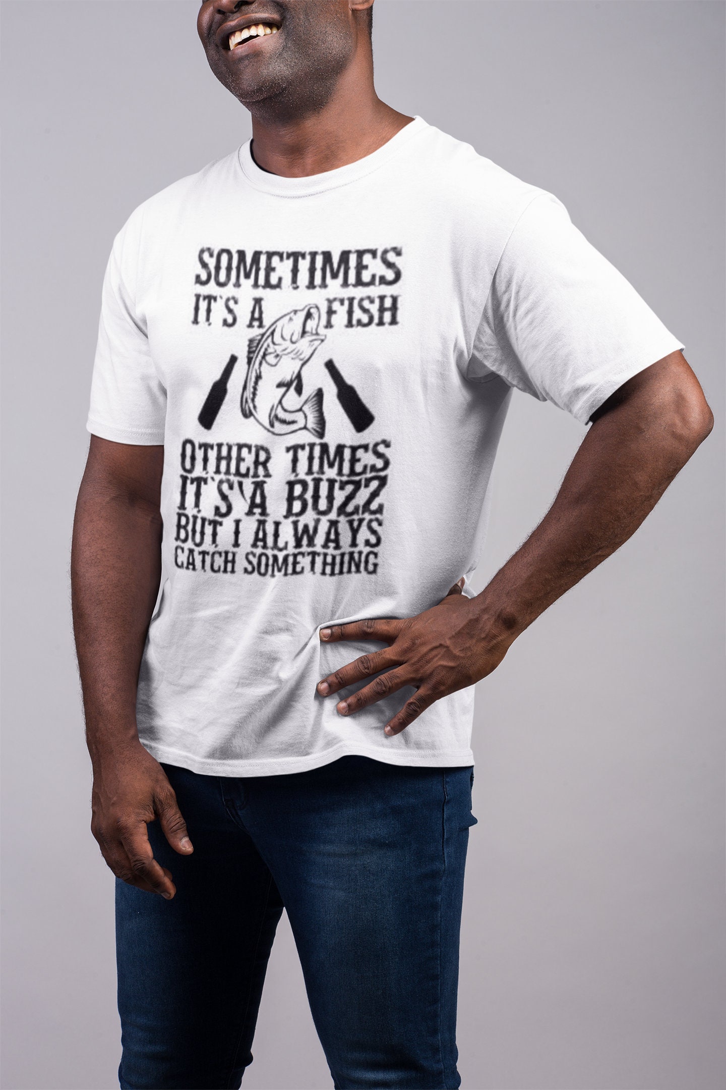 Sometimes It's A Fish Shirt, Funny Fishermen Tee, Cool Fishing Dad ...