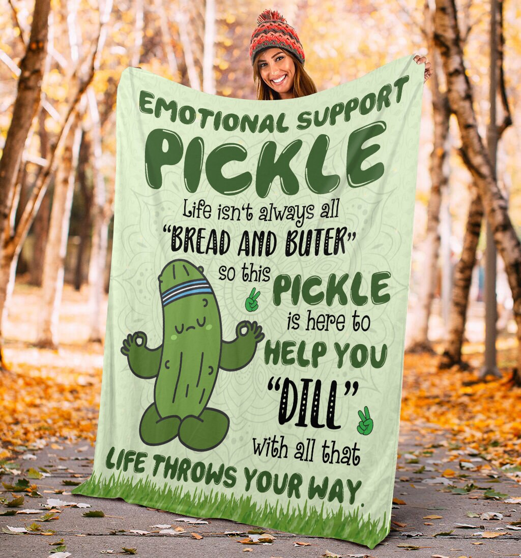 Emotional Support Pickle, Pickle Accessories, Get Well Soon Gift, Cozy ...