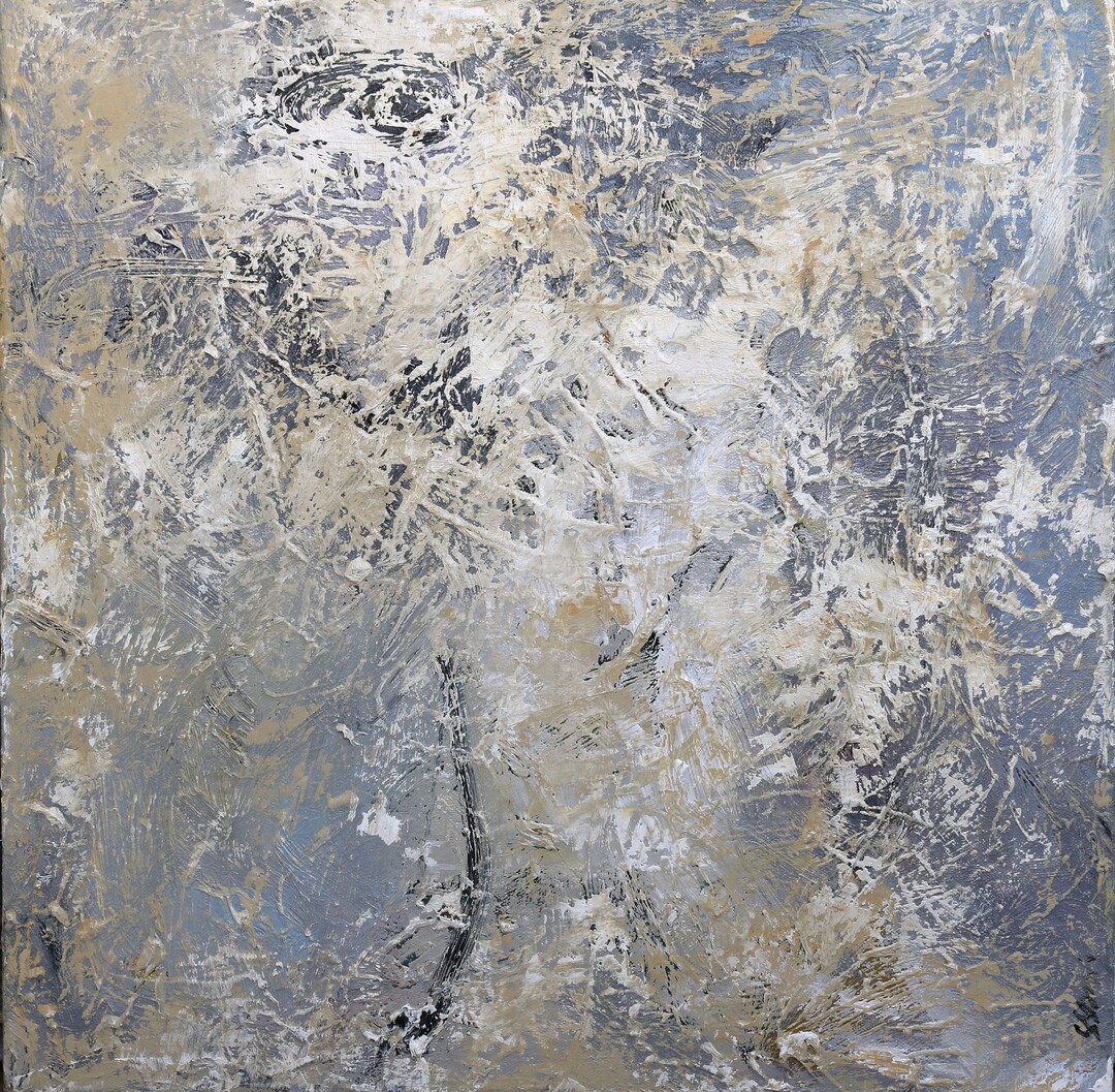 Dried Figs_in Loving Memory, Abstract Art, 18x18 Inches, Oil on Canvas ...