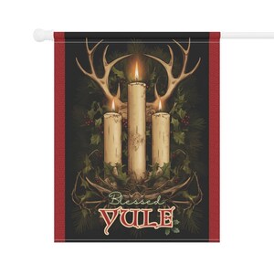 Yule Blessings Garden & House Banner - Etsy