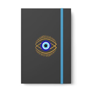 Evil Eye Color Contrast Notebook Ruled - Etsy