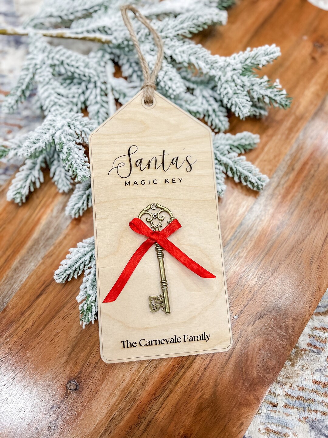 Santa’s Magic Key Christmas Hanger/ornament - Etsy