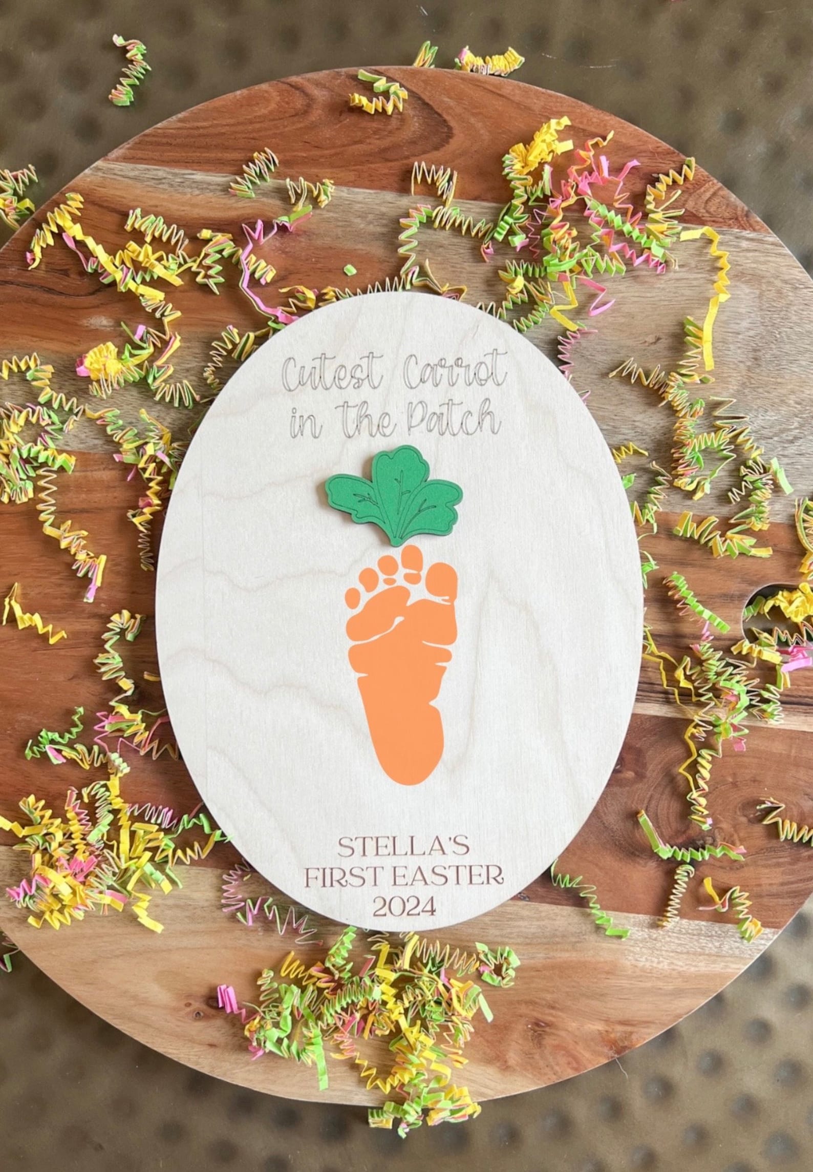 DIY Personalized Cutest Carrot in the Patch Baby’s First Easter ...