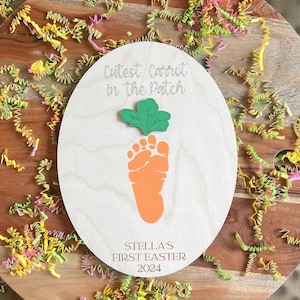 DIY Personalized Cutest Carrot in the Patch Baby’s First Easter ...