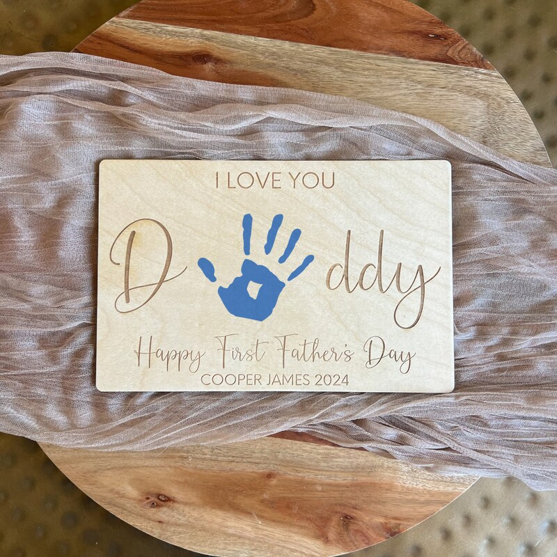 Father Day Handprint - Etsy
