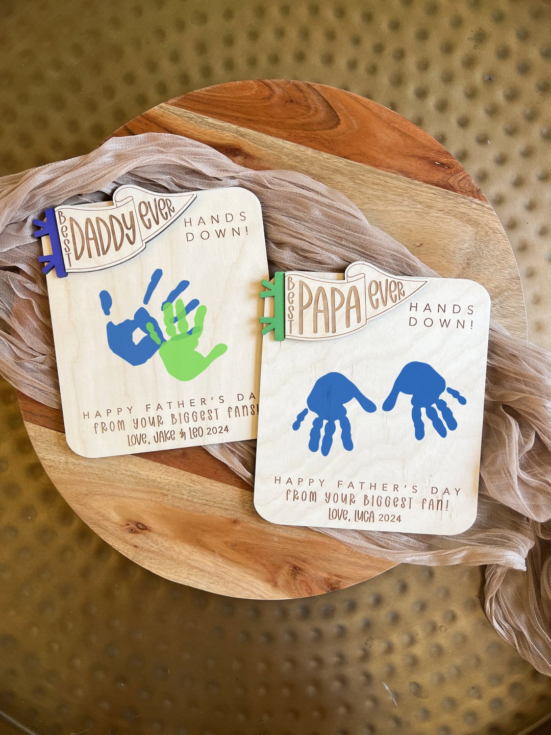 DIY Personalized Fathers Day Keepsake | Hands Down Biggest Fan ...