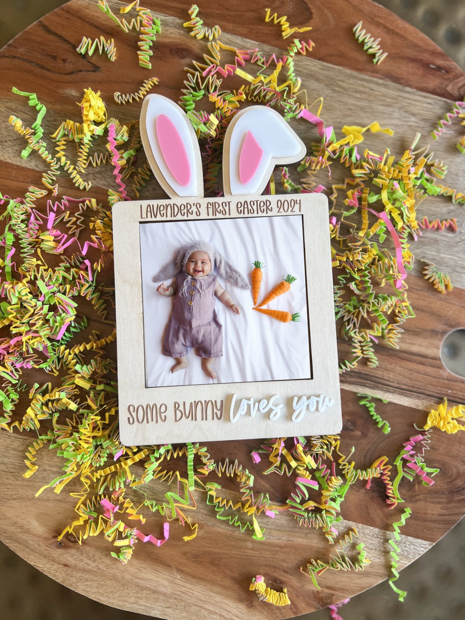 Personalized Some Bunny Loves You Easter Photo Magnet | Easter Gift ...