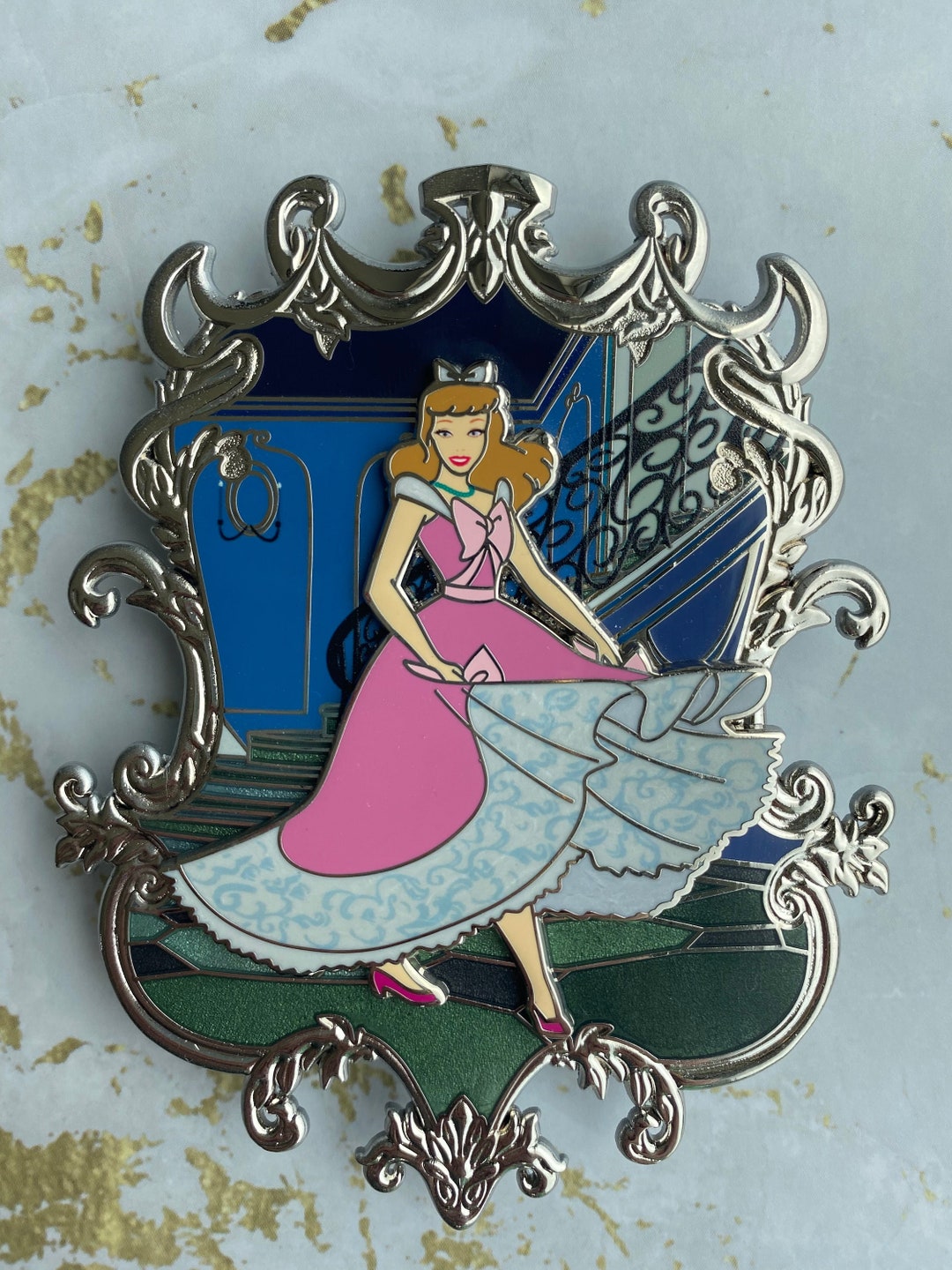 Pink Cinderella Fantasy Pin - Etsy
