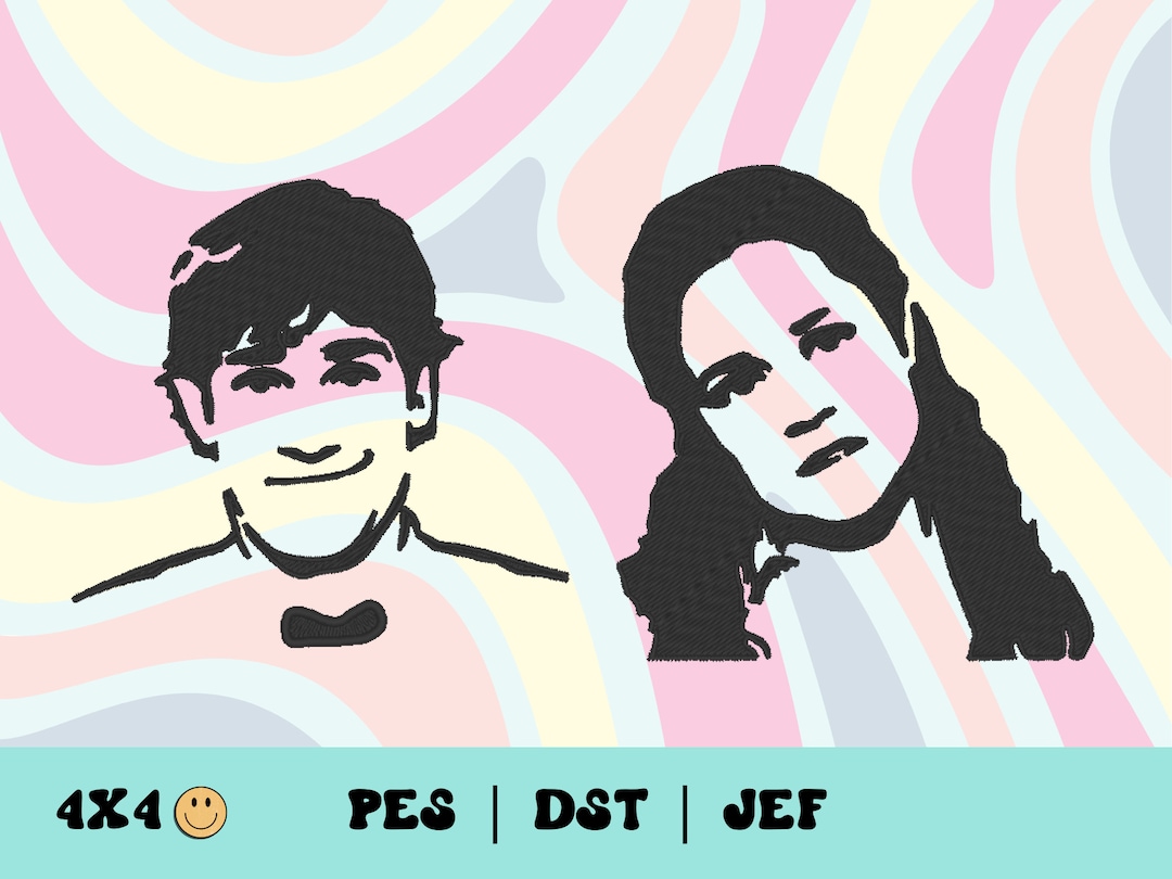 Jim and Pam Embroidery File Set // You're the Jim to My Pam, PES ...