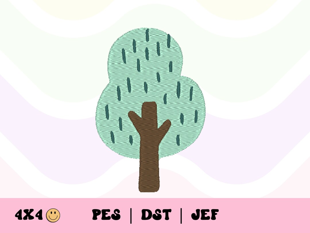Boho Woodland Tree Embroidery File // Wildlife Embroidery Design, PES ...