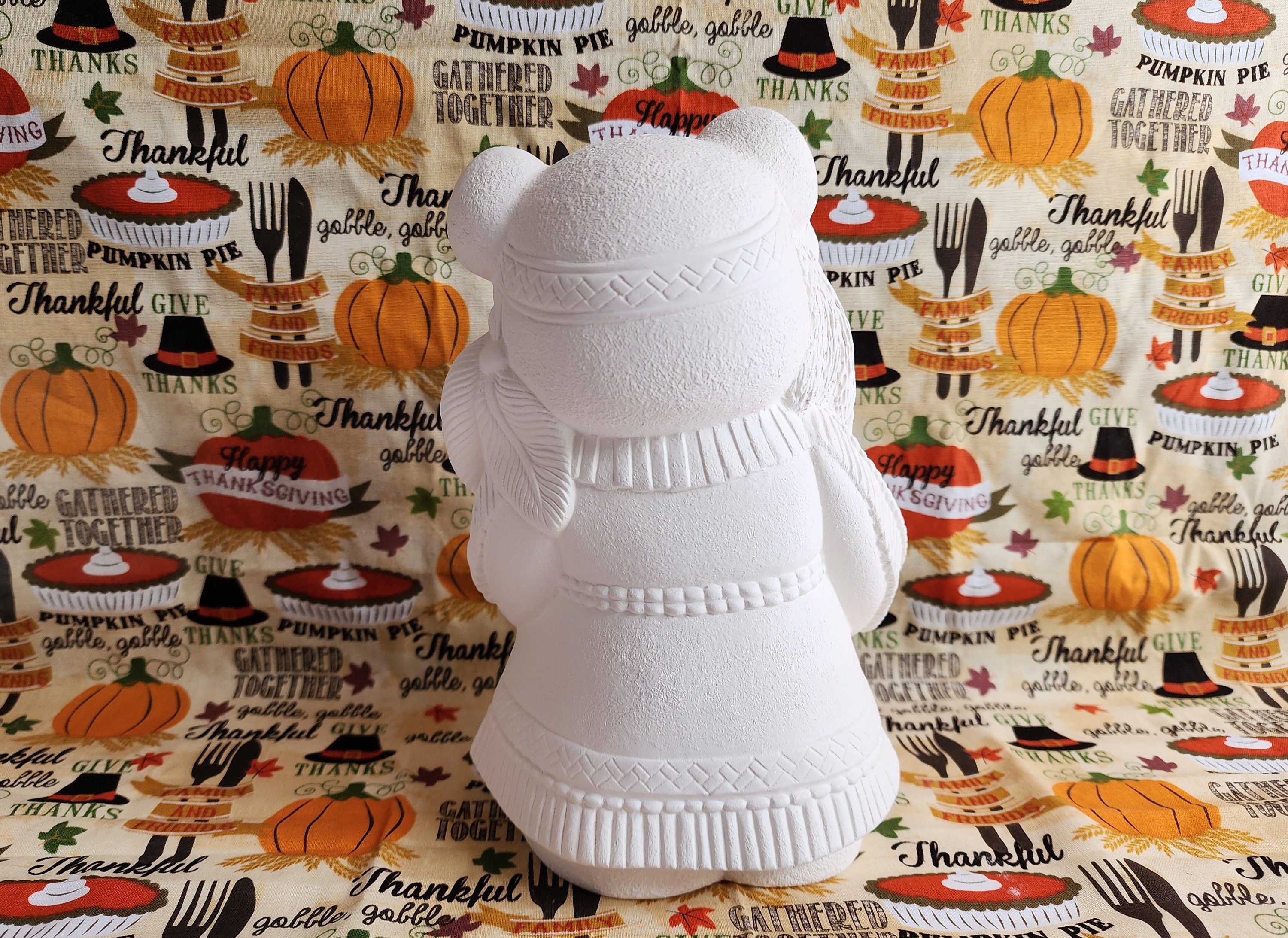 Ceramic Bisque Indian Girl Bear Halloween Thanksgiving Clay Magic - Etsy